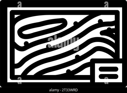 geologic mapping mining line icon vector illustration Stock Vector ...