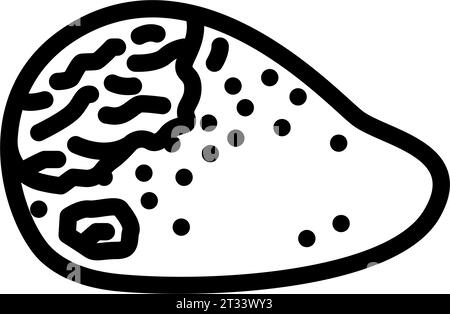 mangoes rotten food line icon vector illustration Stock Vector Image ...