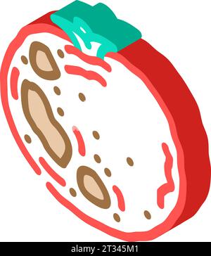 tomato rotten food isometric icon vector illustration Stock Vector ...