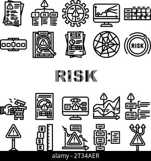 risk analyst business icons set vector Stock Vector Image & Art - Alamy