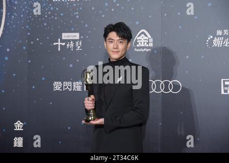 Taiwanese actor and model Toby Lee attends the 58th Golden Bell Awards ...