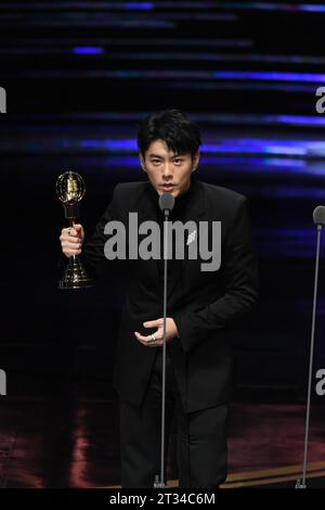 Taiwanese actor and model Toby Lee attends the 58th Golden Bell Awards ...