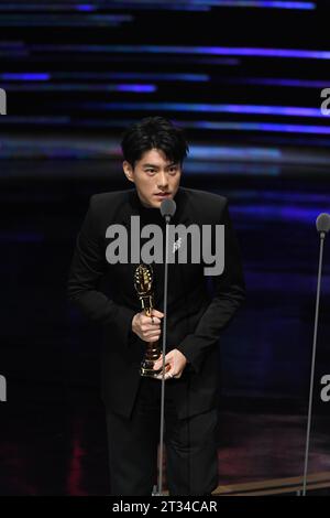 Taiwanese actor and model Toby Lee attends the 58th Golden Bell Awards ...