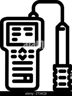 water quality testing hydrogeologist line icon vector illustration ...
