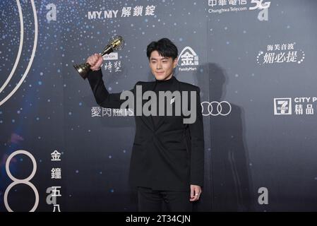 Taiwanese actor and model Toby Lee attends the 58th Golden Bell Awards ...