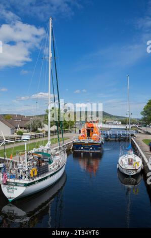 Caledonian Canal at clachnaharry, inverness, Highland, Scotland, UK ...