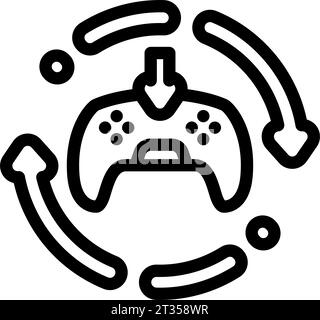 updates game development line icon vector illustration Stock Vector ...