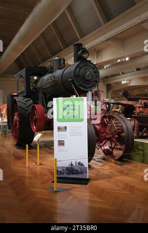 A traction engine, a self-propelled steam-powered vehicle, designed for ...
