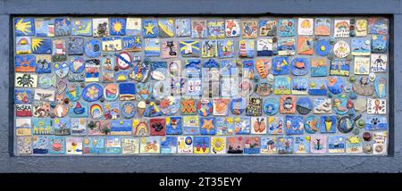 A variety of individual tile art created by children Stock Photo - Alamy