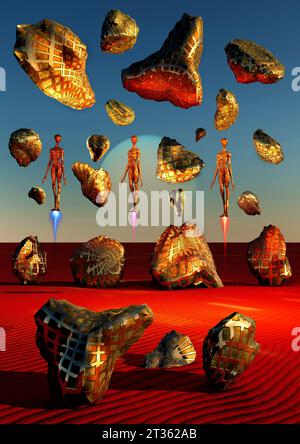 Mining Metal Fossils Stock Photo - Alamy