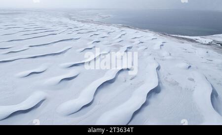 Ruoqiang. 16th Oct, 2023. This aerial photo taken on Oct. 16, 2023 ...