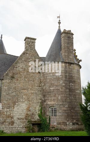 Chateau de Kergrist, France. Medieval estate house with normandy ...
