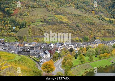 View of Senheim, Moselle, Rhineland-Palatinate, Germany Stock Photo - Alamy