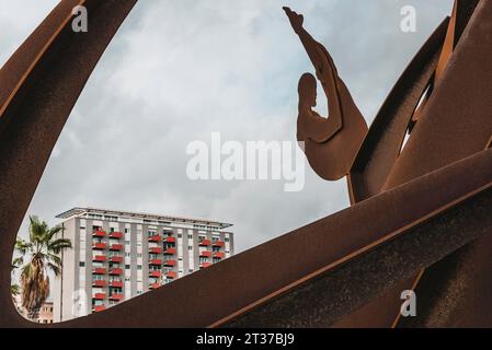 Sculpture for the Olympics, Rust, Sculpture, Sport in Barcelona, Spain ...
