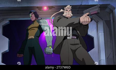 CAPTAIN LASERHAWK: A BLOOD DRAGON REMIX, The Warden (voice: Caroline ...