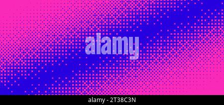 Pixelated corner gradient texture. Blue and pink dither diagonal ...