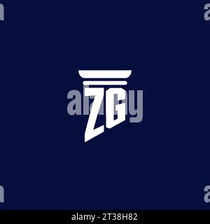 ZG initial for law firm logo, lawyer logo, attorney logo design inspiration Stock Vector Image ...