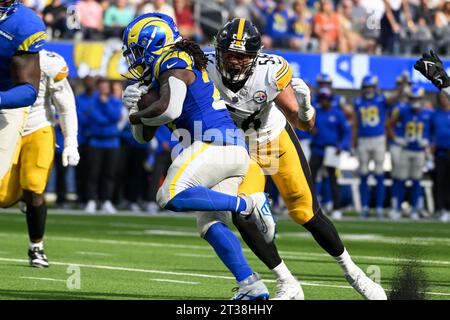 Pittsburgh Steelers linebacker Alex Highsmith (56) defends during an ...