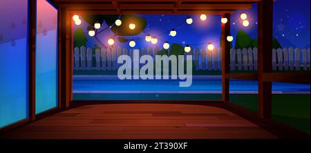 backyard background night