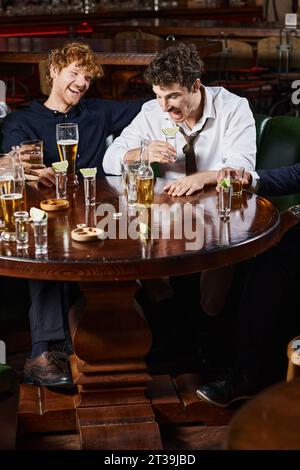 Happiness is spending time with friends. Shot of a group of friends ...