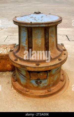 mooring pier in a corner of the port Stock Photo - Alamy