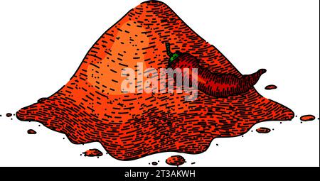 powder paprika sketch hand drawn vector Stock Vector Image & Art - Alamy