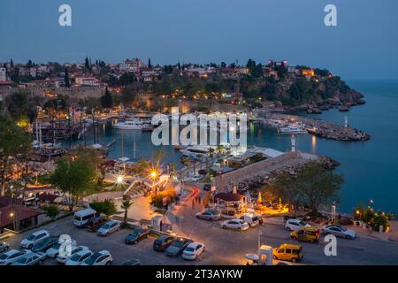 Antalya Harbour at night, Mediterranean coast of Turkey Stock Photo - Alamy
