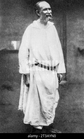 Charles de Foucauld. Portrait of the French soldier and saint, Charles Eugène de Foucauld de ...