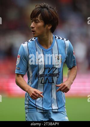 Coventry City's Tatsuhiro Sakamoto during the Sky Bet Championship ...