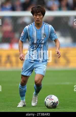 Coventry City's Tatsuhiro Sakamoto in action during the Sky Bet ...