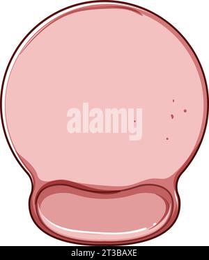 mockup mouse pad cartoon vector illustration Stock Vector Image & Art ...