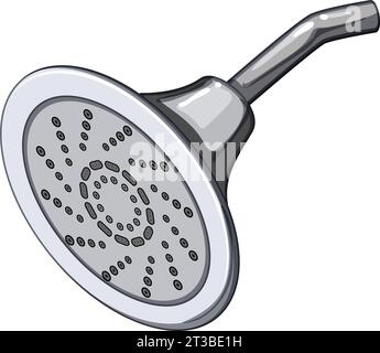 silver shower head cartoon vector illustration Stock Vector Image & Art ...
