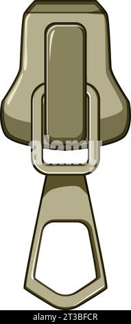 fasteners zipper puller cartoon vector illustration Stock Vector Image & Art - Alamy