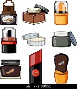 shoe cleaning set cartoon vector illustration Stock Vector Image & Art ...