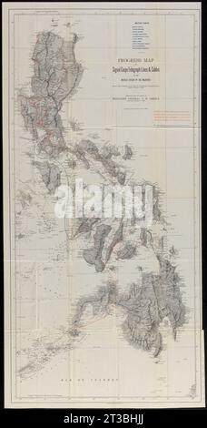 Progress map of Signal Corps telegraph lines & cables in the military ...