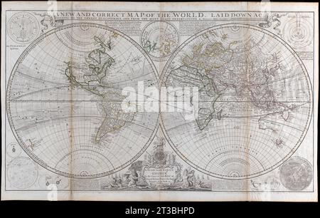 New and Correct map of the world, according to Mr. Wright ...
