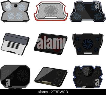 equipment cooling pad cartoon vector illustration Stock Vector Image ...