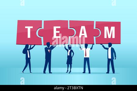 business woman with puzzle pieces vector illustration design Stock ...