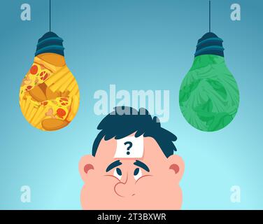 Change of mind concept business illustration, businessmen team helping ...