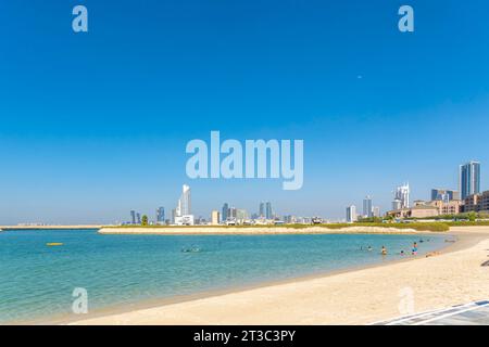 Bahrain private beach view of Bahrain Bay Stock Photo - Alamy
