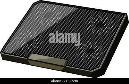 equipment cooling pad cartoon vector illustration Stock Vector Image ...