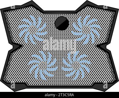 business cooling pad cartoon vector illustration Stock Vector Image ...