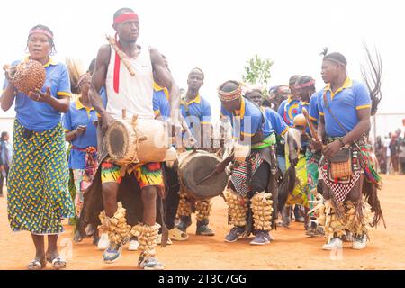 Ngas dancers during the 2023 Puusdung Festival at Pankshin Mini Stadium ...