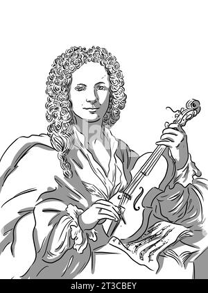 Portrait of Vivaldi, famous composer and musician Stock Photo - Alamy