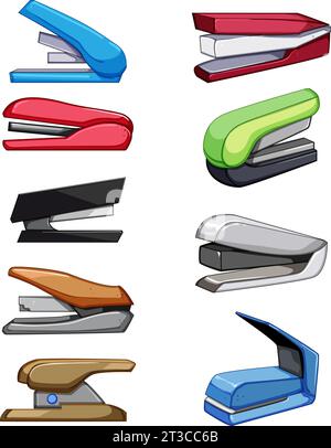 truck stapler cartoon vector illustration Stock Vector Image & Art - Alamy