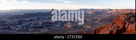 Panoramic photograph of The Maze in Canyonlands National Park from ...