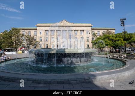 Freedom Square with the Palace of Justice, Rousse, Bulgaria Stock Photo ...