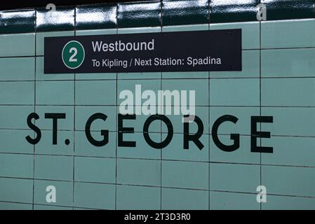Toronto, St. George Street Sign Stock Photo - Alamy