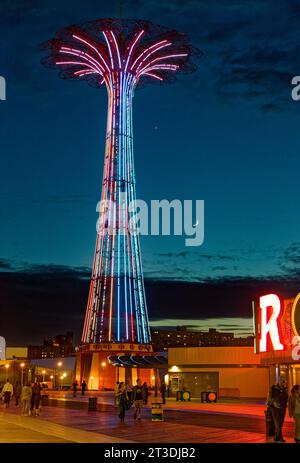 Parachutes long gone, the Parachute Jump tower still dominates the ...