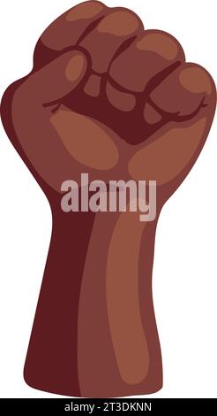 Martin Luther King Day, raised white and black hands and ribbon vector ...